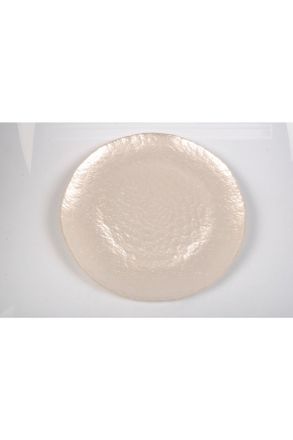 Novel Platzteller Set 4-tlg., Wei&szlig;, Glas, Uni, rund, Lfgb, handbemalt, Essen & Trinken, Geschirr, Teller, Platzteller