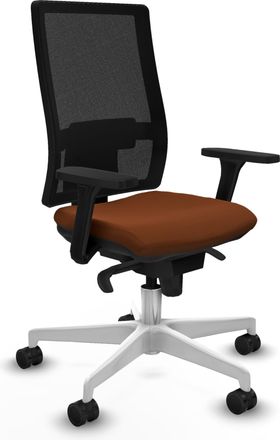 Piqueras y Crespo Stuhl aus PC mit 3D-Armen, h&ouml;henverstellbare Lendenwirbelst&uuml;tze, ausgestattet mit 5 Positionen und eingespritztem Schaum. Mit Rollen von 65 mm Nylon, 