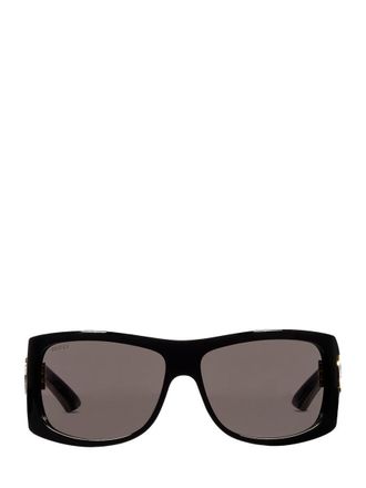 Gucci 865670_J16911012 Square Acetate Sunglasses - Black