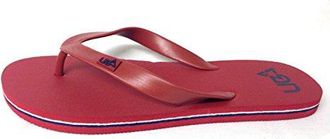 Urban Beach Tongs Caoutchouc pour Hommes - Caoutchouc, Rouge, 39/40