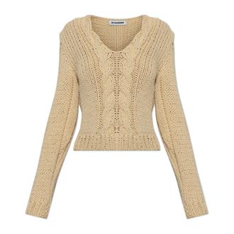 Jil Sander Damen, Strickwaren, Gelb, MGr&ouml;&szlig;e