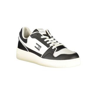 Tommy Hilfiger Colorblock Leather Sneakers - Black