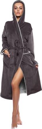 Octopus Peignoir en tissu éponge pour femme - Avec ceinture, capuche et poches pour un confort ultime - Certifié Ökotex Standard 100 - 100 % coton - F5731, Ve