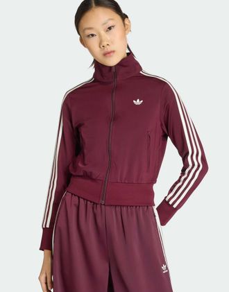 adidas Originals Firebird - Veste de surv&ecirc;tement classique - Bordeaux et blanc cass&eacute;-Brown