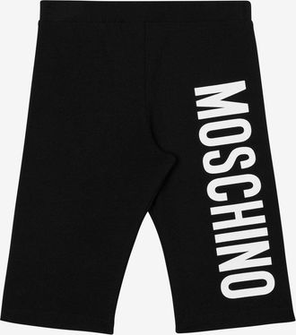 Moschino Cycliste en jersey Logo Print - Noir