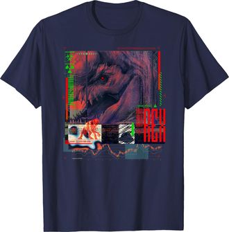 Jurassic Park Rebirth Distortus Rex Neon Hybrid T-Shirt