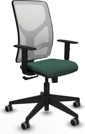 Piqueras y Crespo Schreibtischstuhl in Wassergr&uuml;n, mit 1D-Armlehnen, h&ouml;henverstellbare Lendenwirbelst&uuml;tze, ausgestattet mit 3 Positionen und Schneidschaum, Wei&szlig; / Flasc