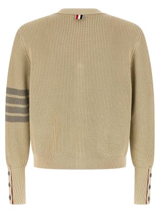 Thom Browne Mens Beige Cotton Cardigan Clothing