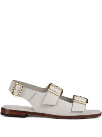 Doucal's sandales en cuir - Blanc