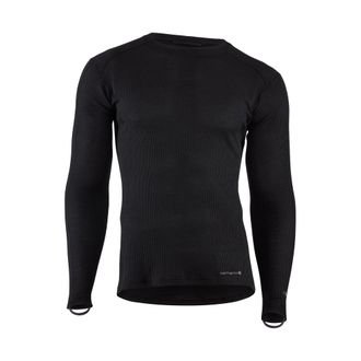 Carhartt Work in Progress Herren Force Midweight Classic Thermo-Unterhemd, lang&auml;rmelig Baselayer-Shirt, schwarz, XXX-Large Hoch
