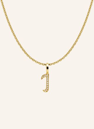 Cada Cada Kette Tiny Diamond Letter I gold