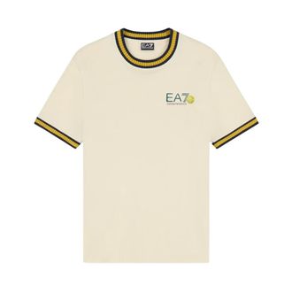 Emporio Armani T-shirt Graphic Series - Homme - Tops - Beige - Taille: XL