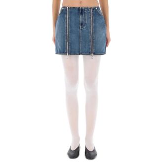 Jean Paul Gaultier Femme, Jupes, Bleu, Taille: 40 FR Denim Shorts