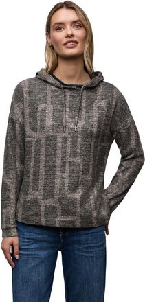 Street One Damen Gemusterter Hoodie Shirt