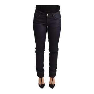 Ermanno Scervino Femme, Jeans, Bleu, Taille: W26 Jean Skinny Taille Basse Bleu Fonc&eacute; Chic