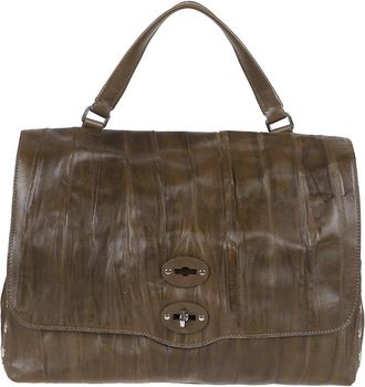 Zanellato Femme, Sacs, Vert, Taille: ONE Size Postina Plissettata