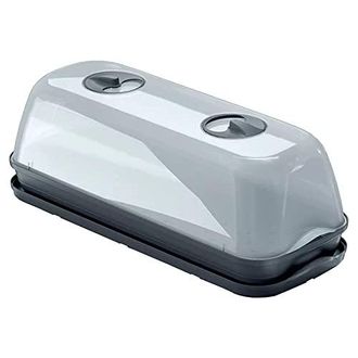 Prosperplast RESPANA TABLE GREENHOUSE Mehrzweck-Saatbett/-schale, Abmessungen (mm) 515x196x185, Farbe Anthrazit