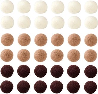 Generic Weihnachtskugeln Dekoration - Filzkugeln F&uuml;r Weihnachtsbaum, Handgefertigte Gefilzte Wollkugeln | 36 X Kreative Wollfilz-B&auml;lle Zum Aufh&auml;ngen F&uuml;r Weihn