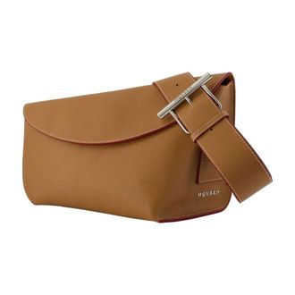 Alexander McQueen Womens Shoulder Bag Brown Calfskin