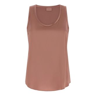 Brunello Cucinelli Satin Flared Top - - Tops - Damen - Rosa - L