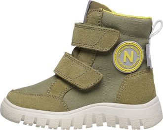 Naturino Stiefel aus Veloursleder und technischem Gewebe, Dunkelgrün- 34