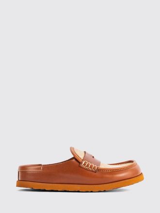 Birkenstock Mules 1774 Naples en cuir huil&eacute; et raphia avec barrette
