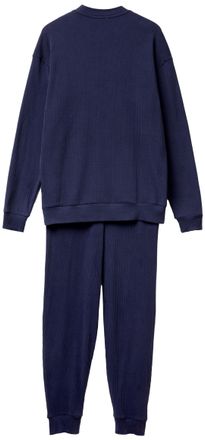 Benetton Herren Pig(Maglia+Pant) 3pcf4p02x Pyjama Set, blau, M