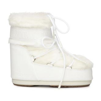 Moon Boot Icon Low Faux-Fur Stiefel - - Shoes - Damen - Wei&szlig; - 39 EU