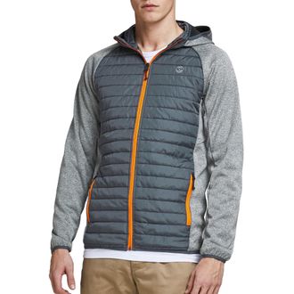 Jack & Jones Herren JjemGewatteerde Noos Jacke 12182242,Grey Melange/Detail:SET-IN SLEEVES,XXL