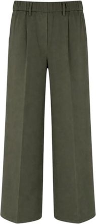 Forte_Forte Femme, Pantalons, Vert, Taille: 38 FR Pantalon en twill fluide