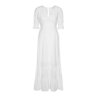 Americandreams Koko Long Dress - - Dresses - Damen - Wei&szlig; - XS