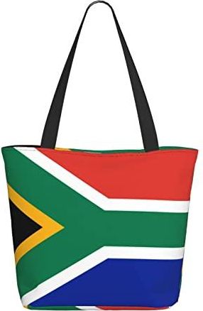 AOOEDM Sac &agrave; provisions pour femme avec drapeau de lAfrique du Sud 33 x 28 x 19 cm. Le cadeau parfait pour la Saint-Valentin. Cest de la Saint-Valentin pour 