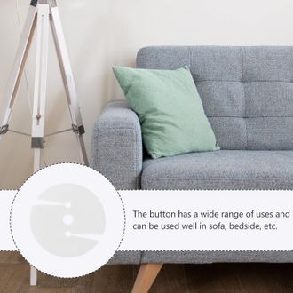 NUOBESTY 100 St&uuml;ck DREI Loch Zugschnallen f&uuml;r Sofa Selbstgemacht Positionierungsschnalle 33cm Kunststoff Knopf Runddichtungen Langlebiges Sofa Zubeh&ouml;r f&uuml;r M&ouml;be