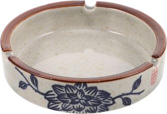 Luxshiny Winddichter Keramik-aschenbecher Mit Deckel F&uuml;r Drau&szlig;en Vintage-terrassen-aschenbecher Porzellan-rauchertablett Gro&szlig;es Fassungsverm&ouml;gen F&uuml;r Zuhause Un