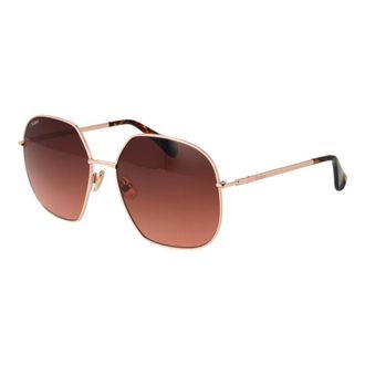 Max Mara Femme, Accessoires, Jaune, Taille: ONE Size Lunettes de Soleil Femme Or Rose D&eacute;grad&eacute; Rose