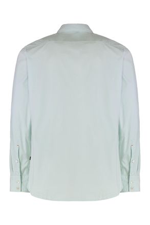 HUGO BOSS Cotton Poplin Shirt - Light Blue