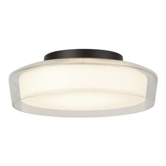 Searchlight Searchlight - Puck Plafonnier de salle de bain 1 lumi&egrave;re, noir mat 3000K IP44