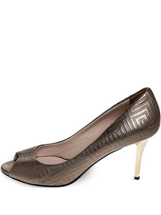 Versace escarpins à broderies 80 mm - Marron