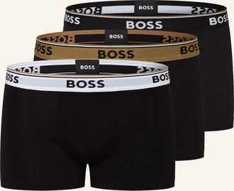 HUGO BOSS 3er-Pack Boxershorts Power schwarz