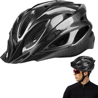 Generic 1PC Fahrradhelm Fahrradhelm verstellbar Erwachsene Radfahren für Outdoor-Sportarten (schwarz)