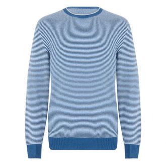 Fedeli Homme, Pulls, Bleu, Taille: L Pull ras du cou