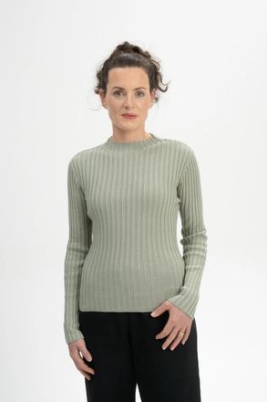 Mela Damen vegan Strickpullover Namari Green Clay