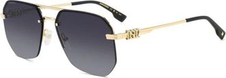 Dsquared2 Homme, Accessoires, Jaune, Taille: 60 MM D2 0103/S Lunettes de soleil
