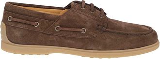 Tod's Homme, Chaussures, Brun, Taille: 41 1/2 EU Mocassin Bateau en Daim