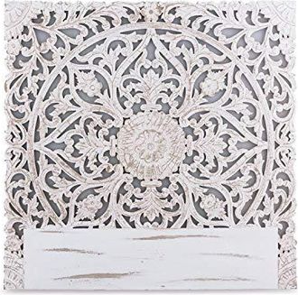 Menzzo Serena Kopfteil Bett 140cm aus Holz Wei&szlig;