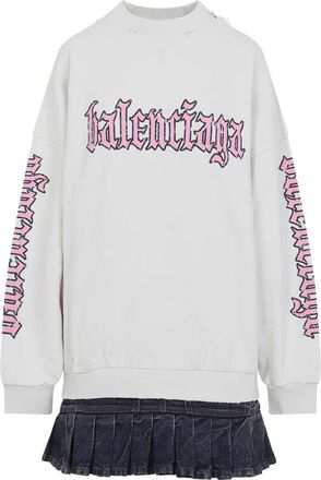 Balenciaga Kurzes Kleid - Weiß