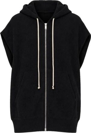 Rick Owens Homme, Sweatshirts et sweats &agrave; capuche, Noir, Taille: M Gilet en maille