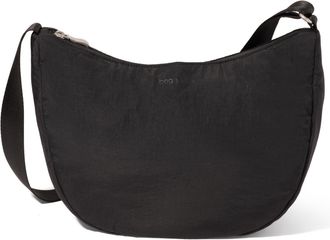Baggallini Swift Halbmond-Umh&auml;ngetasche f&uuml;r Damen, leicht, 30,5 x 20,3 cm, Reise-Handtasche, B-lite Schwarz, Einheitsgr&ouml;&szlig;e