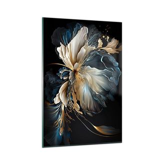 Arttor Wandbilder Dekoration Wohnzimmer Blume Botanik Art Deco Bilder auf Glas 80x120cm Glasbild Schlafzimmer K&uuml;che Deko Wand Kunstdruck Art Gro&szlig; XXL Wanddek