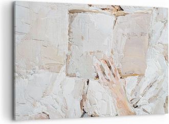 Arttor Bilder auf Leinwand 100x70cm Leinwandbild St&uuml;ck Buch Minimalismus Gro&szlig; Wanddeko Bild Schlafzimmer K&uuml;che Deko Wandbilder Dekoration Wohnzimmer Wall Dec